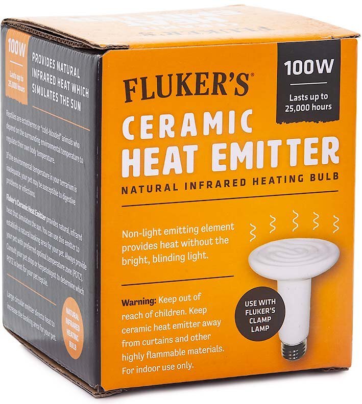 FLUKER'S Ceramic Reptile Heat Emitter, 100-watt - Chewy.com