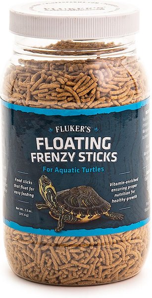FLUKER'S Floating Frenzy Sticks Aquatic Turtle Food, 7.5-oz bag - Chewy.com