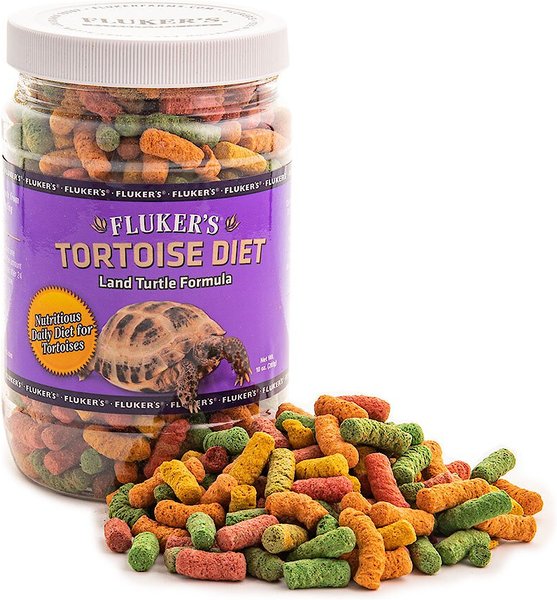 FLUKER'S Large Pellet Tortoise Diet Land Turtle Food, 10-oz jar - Chewy.com