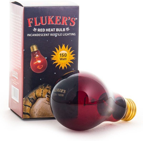 FLUKER'S Nighttime Red Heat Reptile Bulb, 150-watt - Chewy.com
