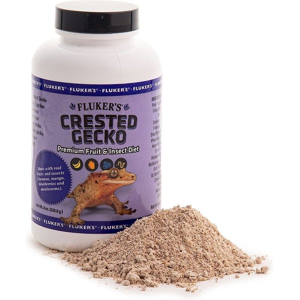 FLUKER'S Premium Fruit & Insect Diet Crested Gecko Food, 8-oz - Chewy.com