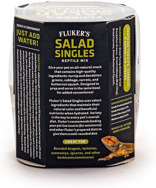 FLUKER'S Salad Singles Reptile Mix Reptile Food, 3-pack - Chewy.com