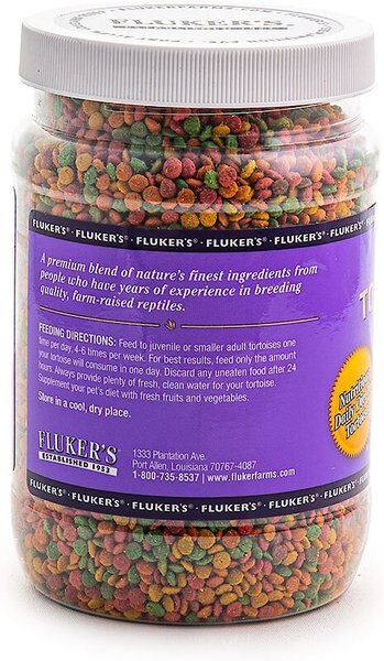 FLUKER'S Tortoise Diet Land Turtle Food, 16-oz jar - Chewy.com