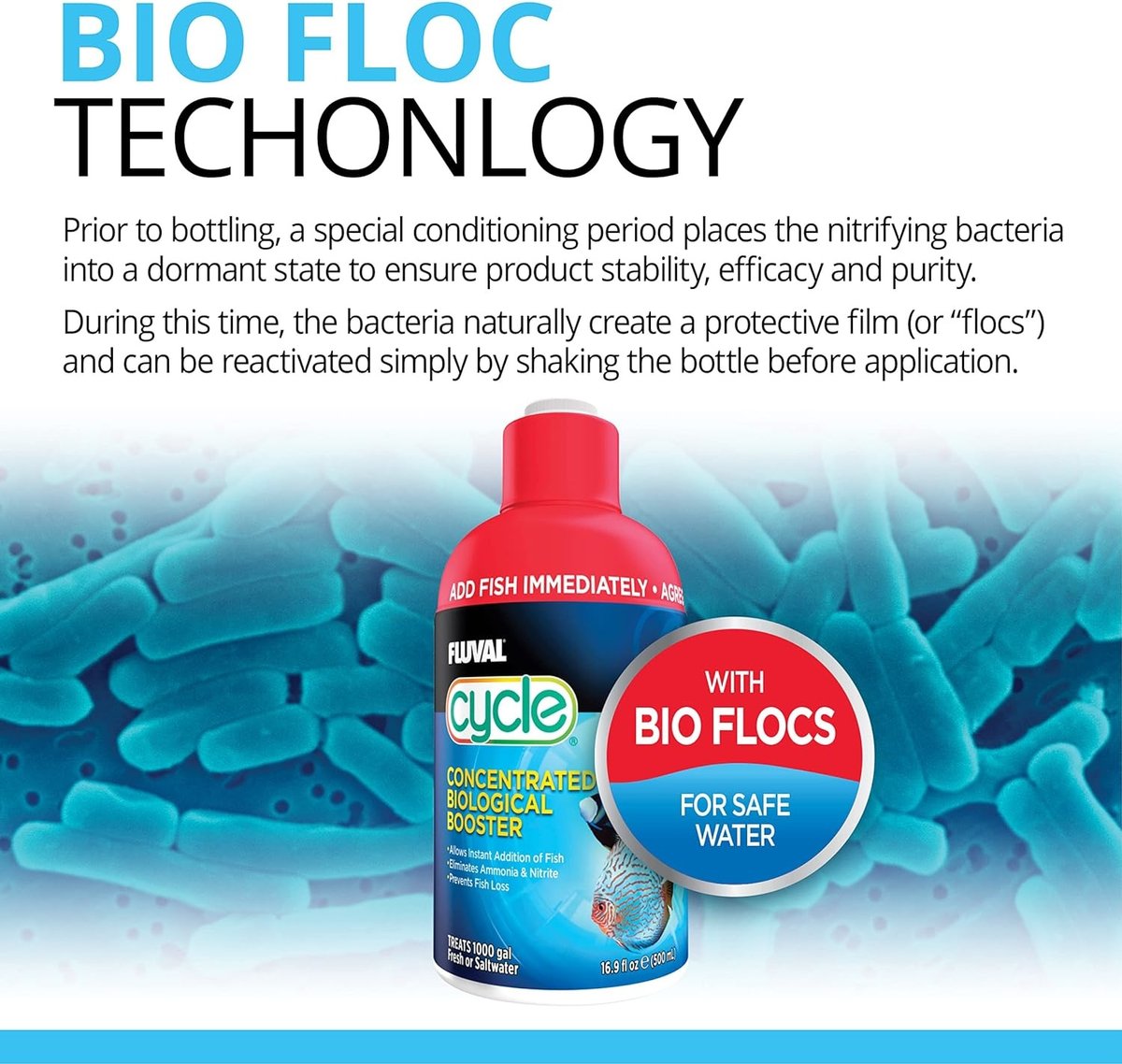 FLUVAL Cycle Biological Booster Water Conditioner, 16.9-fl oz bottle ...