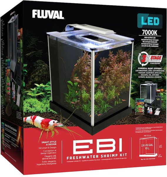 FLUVAL EBI Shrimp Aquarium Kit, 2.6-gal - Chewy.com