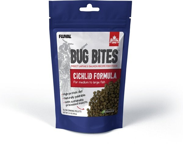 FLUVAL Fl Bug Bites Cichlid Formula Medium & Large Pellets Fish Food, 3 ...