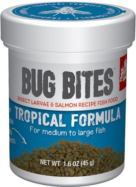 FLUVAL Fl Bug Bites Tropical Freshwater Formula Medium & Large Granules ...