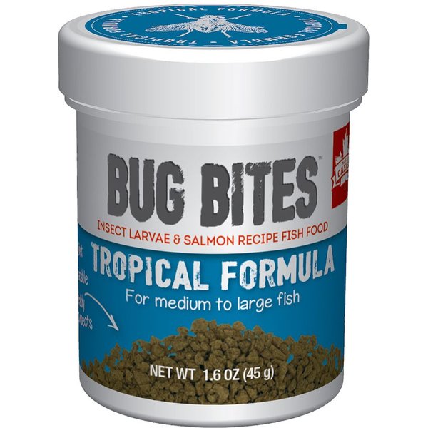 FLUVAL Fl Bug Bites Tropical Freshwater Formula Small Granules Fish ...