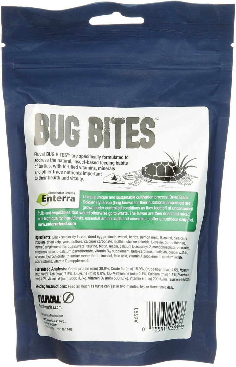 FLUVAL Fl Bug Bites Turtle Formula Reptile Food, 3.5-oz - Chewy.com
