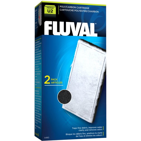 FLUVAL U3 Poly/Carbon Underwater Filter Media, 2 count - Chewy.com