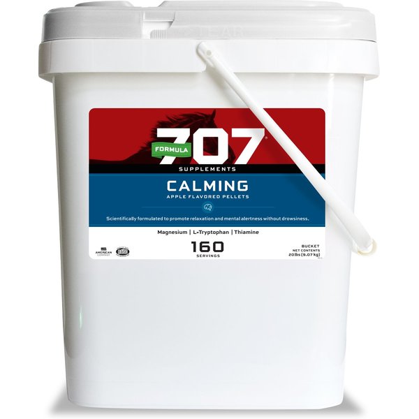 FORMULA 707 Calming Apple Flavor Pellets Horse Supplement, 20-lb bucket ...