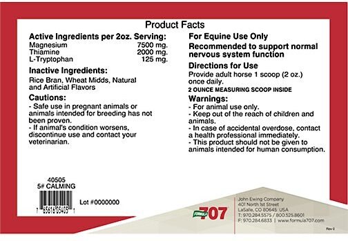 FORMULA 707 Calming Apple Flavor Pellets Horse Supplement, 20-lb bucket ...