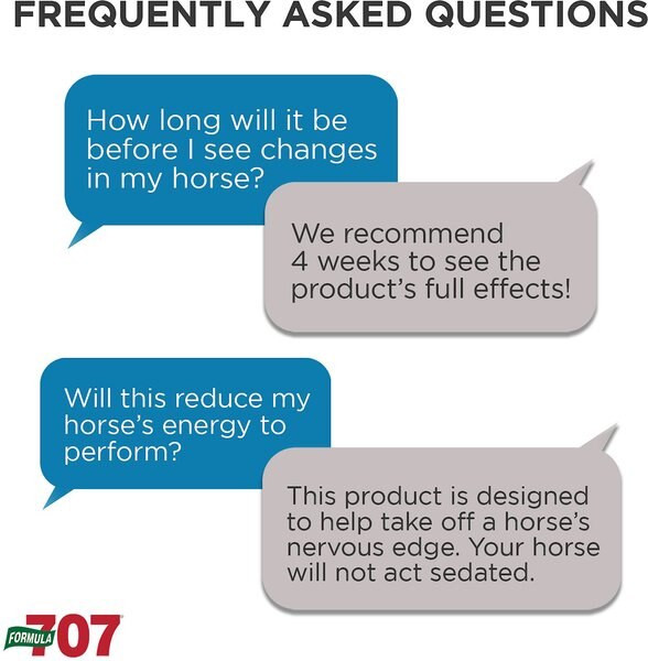 FORMULA 707 Calming Grain Flavor Pellets Horse Supplement, 28 count ...