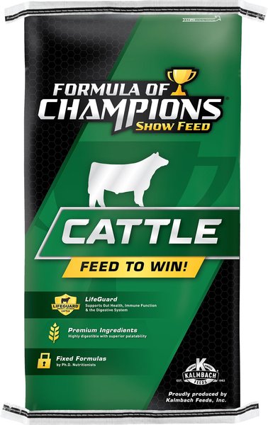 FORMULA OF CHAMPIONS Ultra Gain Show Cattle Feed, 50-lb bag - Chewy.com