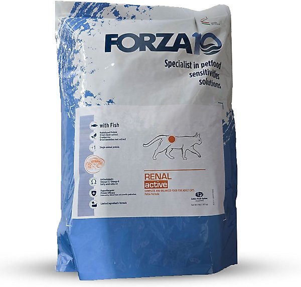 FORZA10 Nutraceutic Active Kidney Renal Support Diet Dry Cat Food, 4-lb bag - Chewy.com