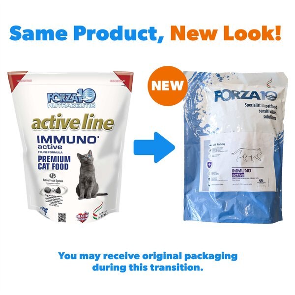 Discontinued - FORZA10 Nutraceutic Active Line Immuno Support Diet Dry Cat Food, 4-lb bag ...