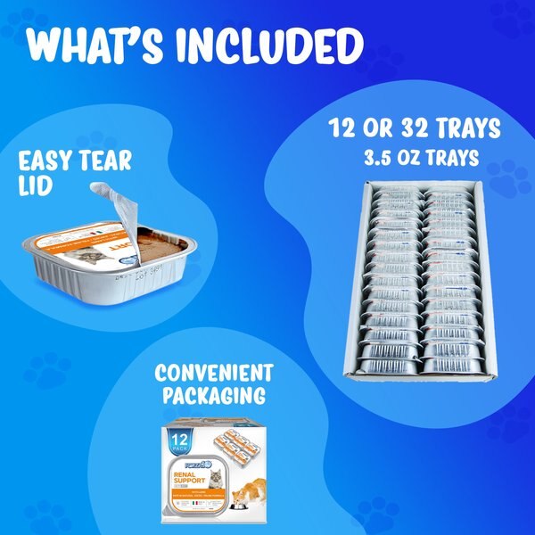 FORZA10 Nutraceutic Actiwet Renal Support Wet Cat Food, 3.5-oz, case of 12 - Chewy.com