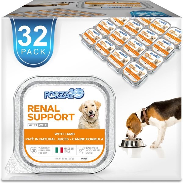 FORZA10 Nutraceutic Actiwet Renal Support Wet Dog Food, 3.5-oz, case of 32 - Chewy.com