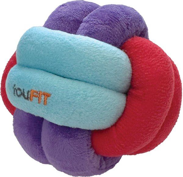 FOUFIT Hide 'n Seek Knotted Snuffle Ball Dog Toy, Red/Blue/Purple, Small - Chewy.com
