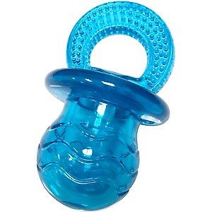 FOUFIT Paci Chew Pacifier Squeaky Dog Toy, Blue, Large - Chewy.com
