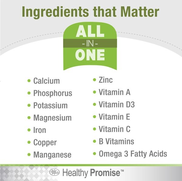 FOUR PAWS Healthy Promise Multivitamin Soft Chews Cat Supplement, 120 ...