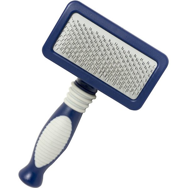 EVOLUTION Self-Cleaning Dog Slicker Brush, X-Small - Chewy.com