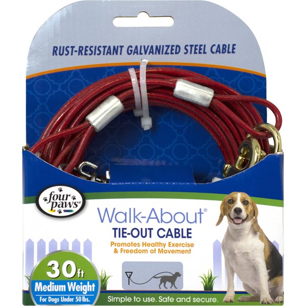 Out of Stock - MIGHTY PAW Tie Out Cable Dog Leash, 30-ft, X-Large ...