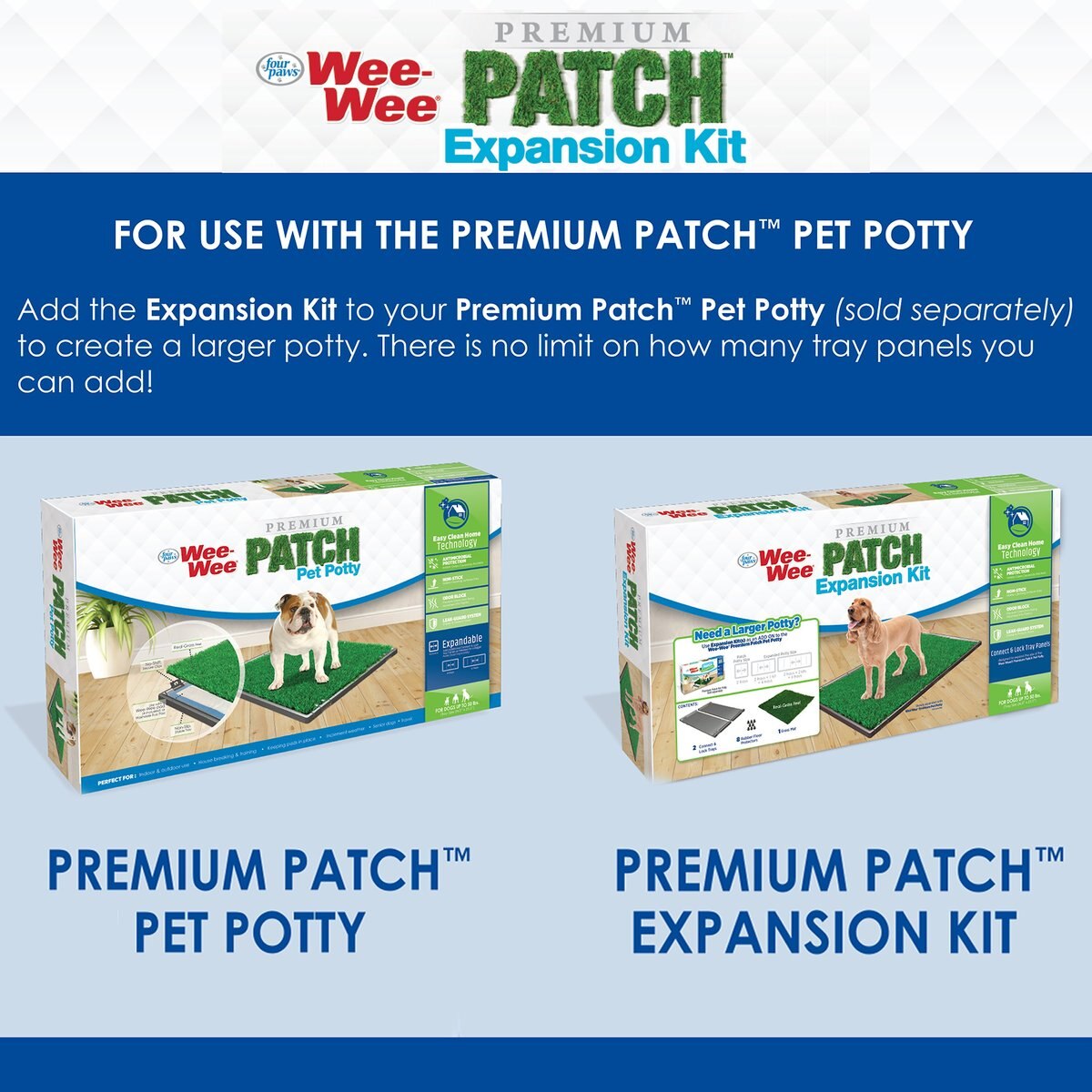 Four Paws Wee-Wee Premium Patch Pet Potty System Expansion Kit - Chewy.com