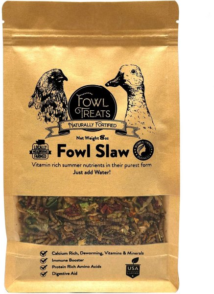 FOWL TREATS Fowl Slaw Farm Animal Treats, 8-oz bag - Chewy.com