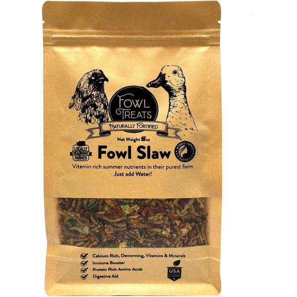 FOWL TREATS Fowl Slaw Farm Animal Treats, 8-oz bag - Chewy.com