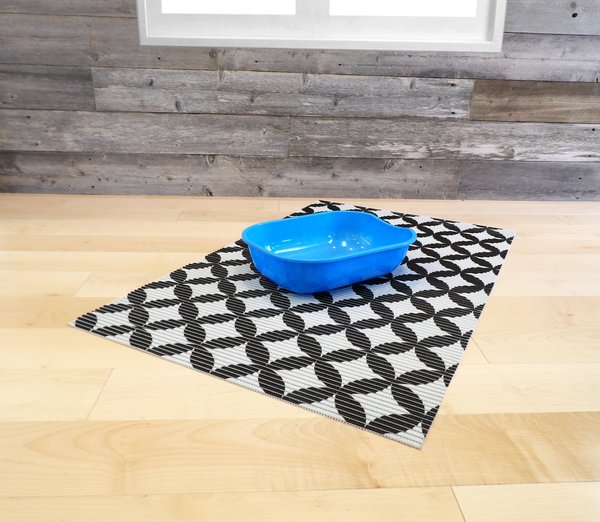 FRESH KITTY Jumbo Foam Circles Cat Litter Mat, Black & Gray - Chewy.com