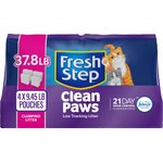 FRESH STEP Clean Paws Multi-Cat Scented Clumping Cat Litter, 37.8-lb ...