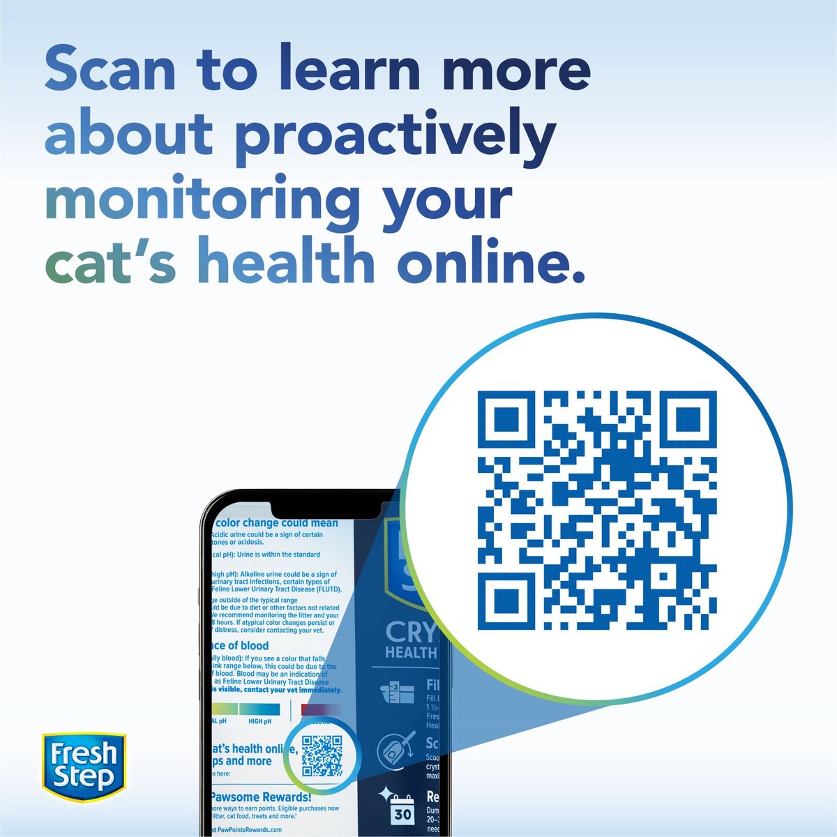 FRESH STEP Crystals Health Monitor Unscented Cat Litter, 7-lb - Chewy.com