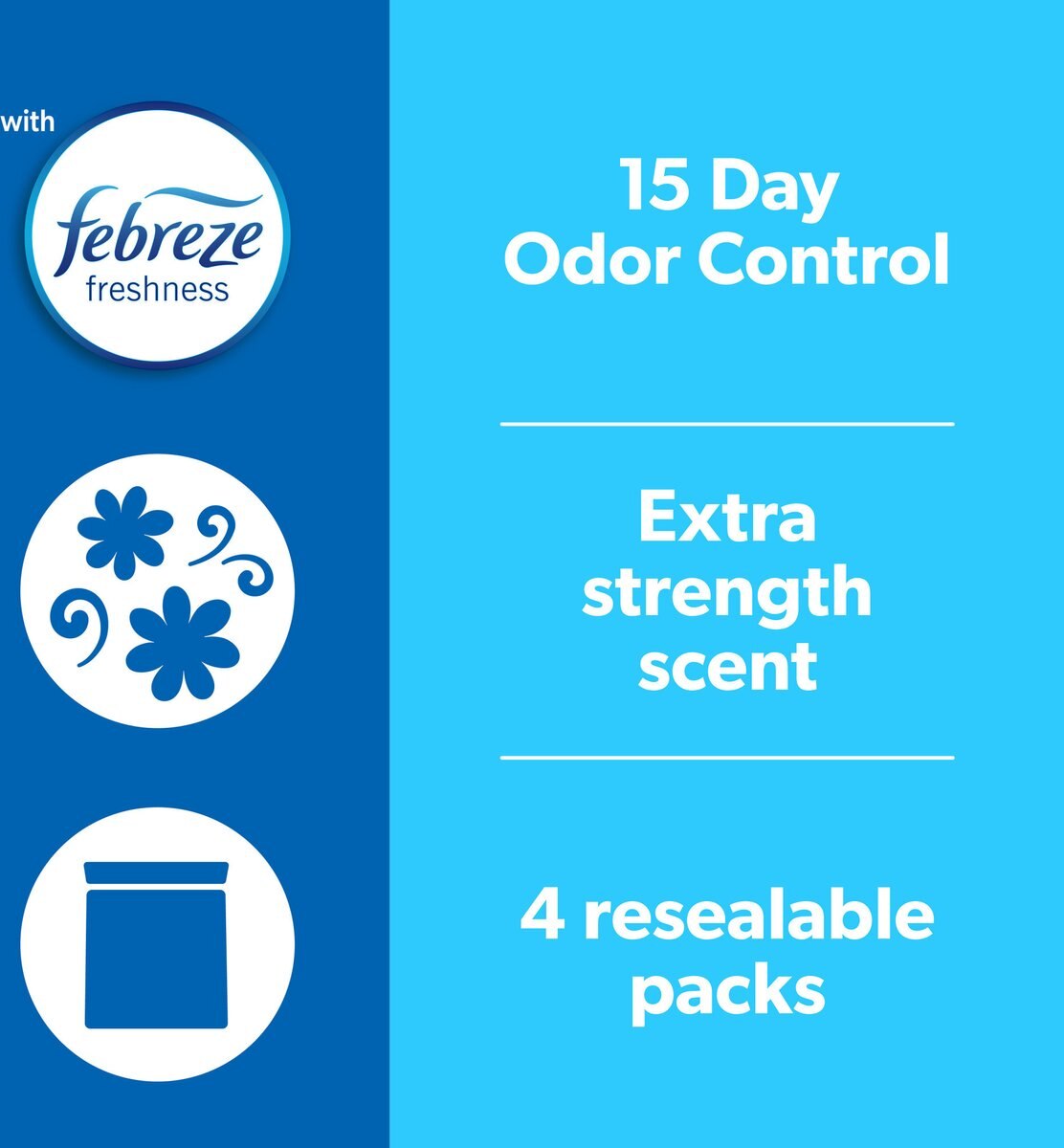 FRESH STEP Extreme Mountain Spring Febreze Scented Clumping Clay Cat ...