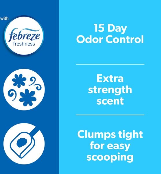 FRESH STEP Extreme Mountain Spring Febreze Scented Clumping Clay Cat ...