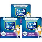 FRESH STEP Multi-Cat Extra Strength Scented Clumping Cat Litter, 25-lb ...