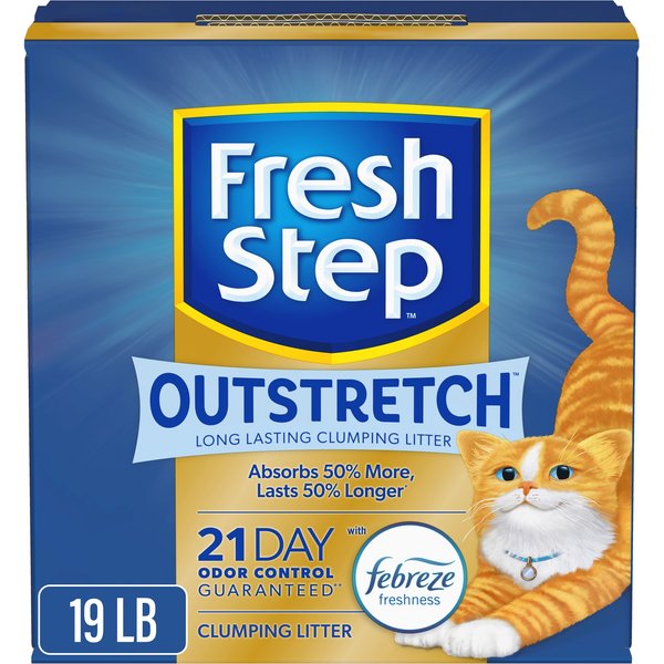 FRESH STEP Simply Unscented Clumping Clay Cat Litter, 14-lb box - Chewy.com