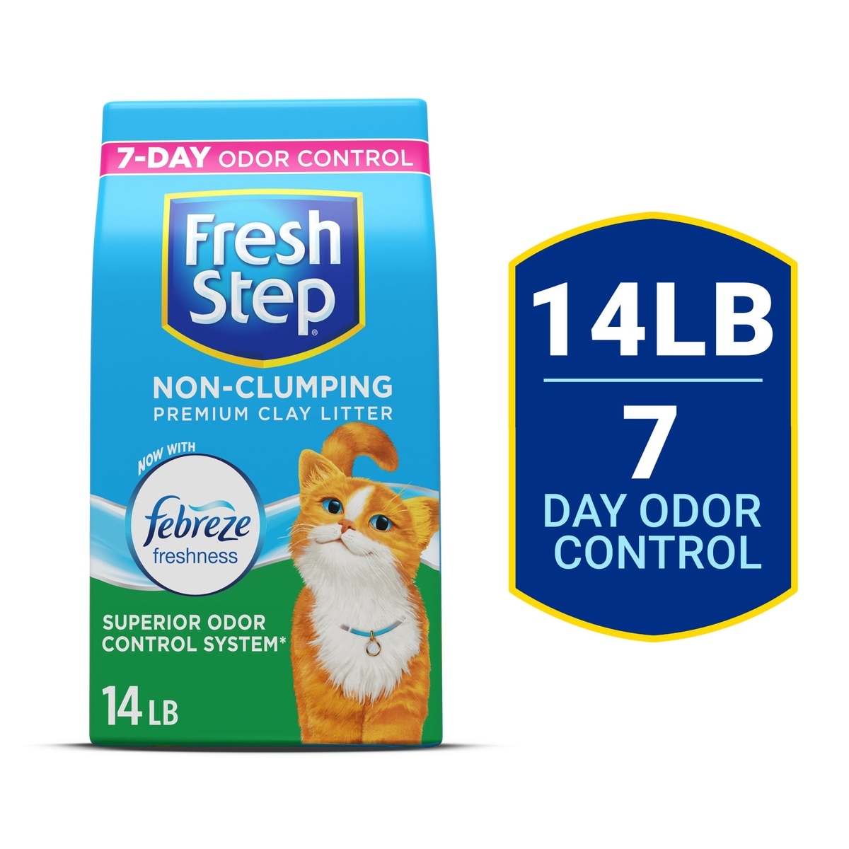 FRESH STEP Premium Febreze Freshness Scented Multi-Cat Non-Clumping ...
