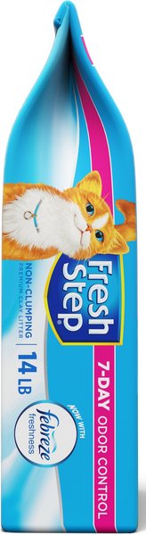 FRESH STEP Premium Scented Non-Clumping Cat Litter, 14-lb - Chewy.com