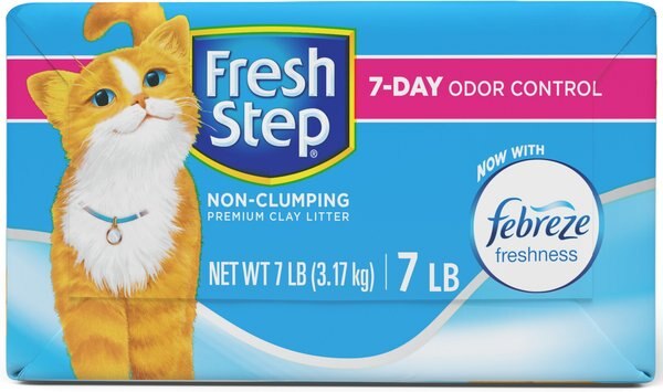FRESH STEP Premium Scented Non-Clumping Cat Litter, 7-lb bag - Chewy.com