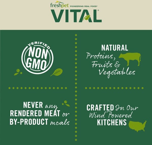 FRESHPET Healthy & Natural Small Breed Non-GMO Beef, Turkey & Lamb ...