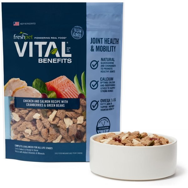 FRESHPET Vital Chicken Recipe Fresh Dog Food, 1.75-lb bag, case of 4 ...