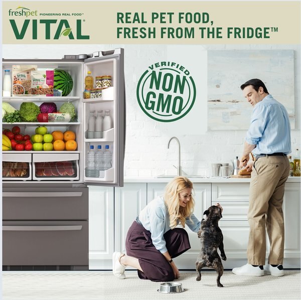 FRESHPET Vital Chicken, Beef, Salmon & Egg Recipe Grain-Free Fresh Dog ...