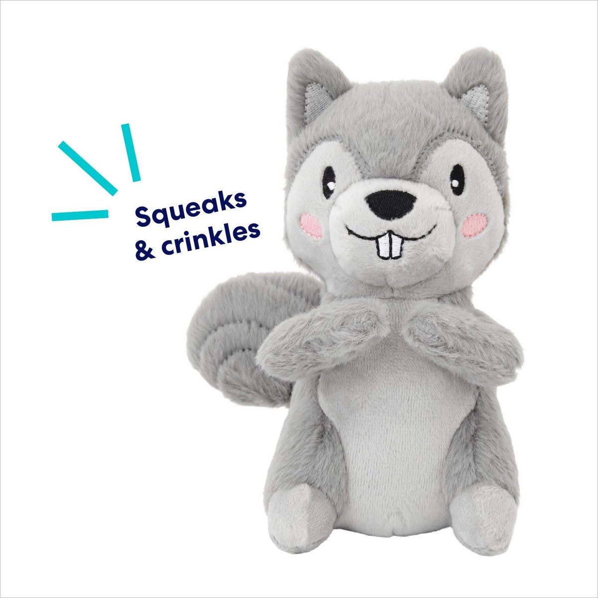 FRISCO Camping Squirrel Plush Squeaky Dog Toy, Small/Medium - Chewy.com