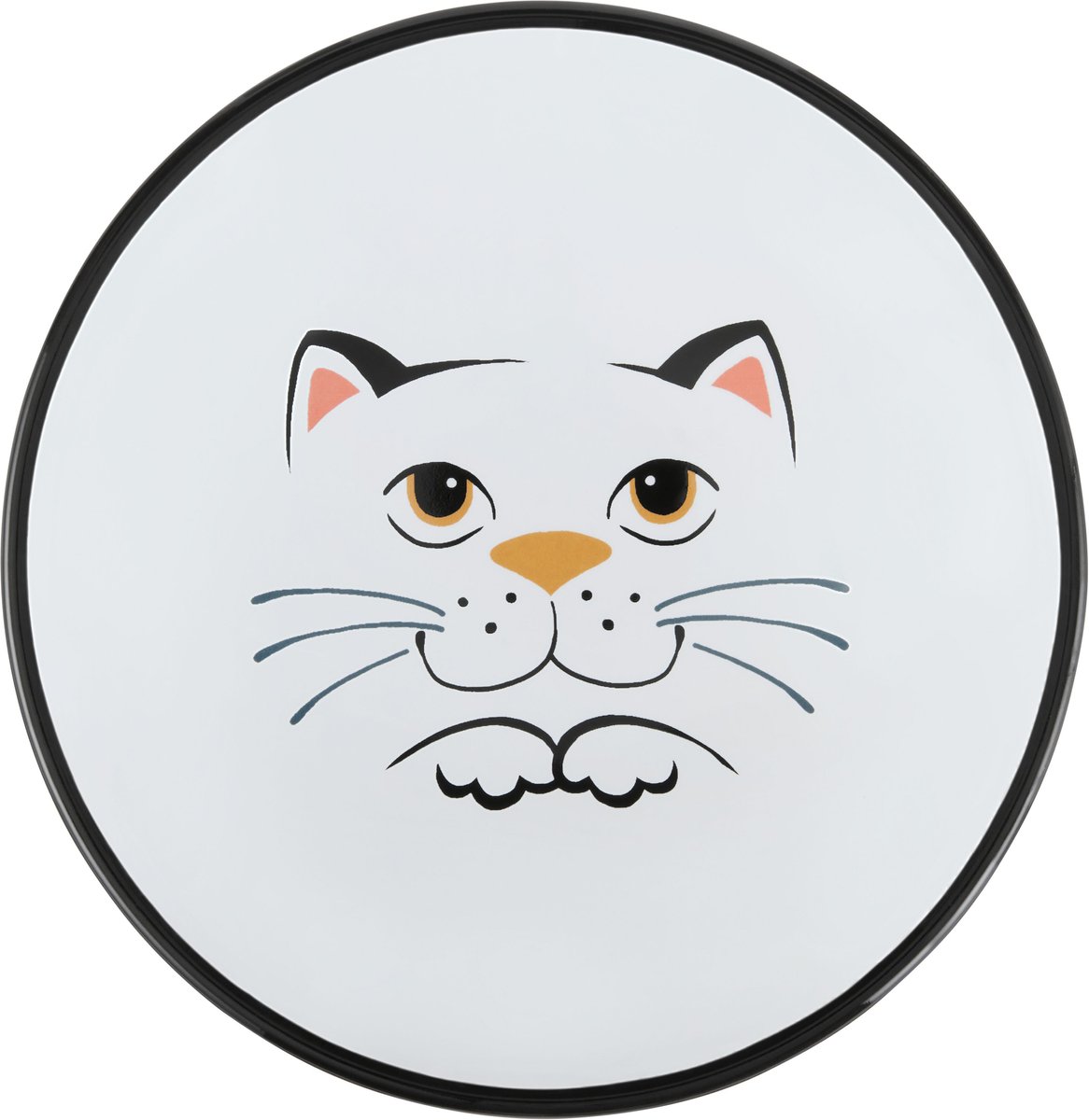 FRISCO Cat Face Wide Shape Elevated Non-Skid Ceramic Cat Bowl, Small: 1 ...