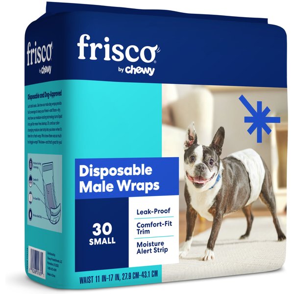 WEE-WEE Disposable Male Dog Wraps, Medium/Large: 23 to 31-in waist, 24 ...