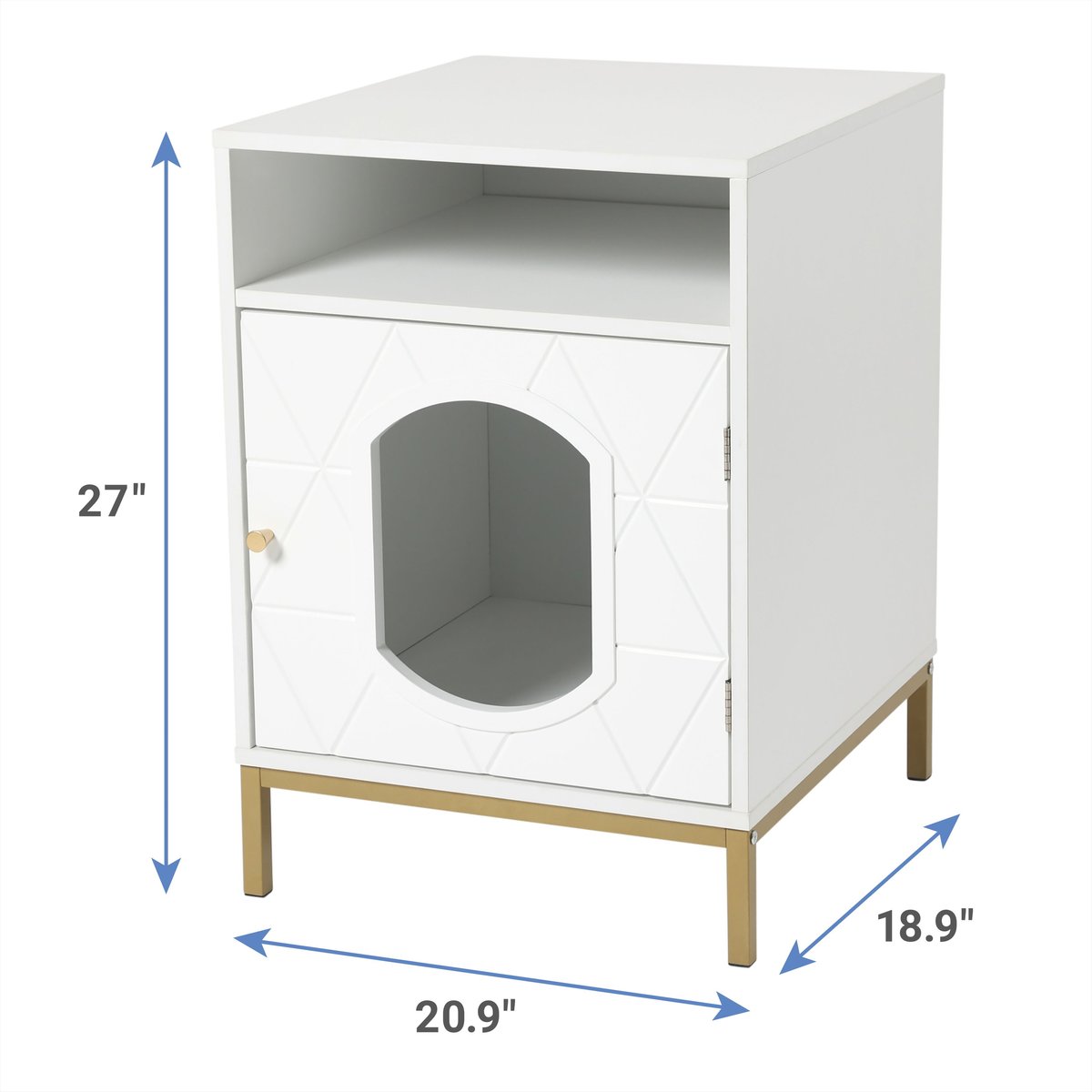 FRISCO Elevated Side Table Litter Box Cover - Chewy.com