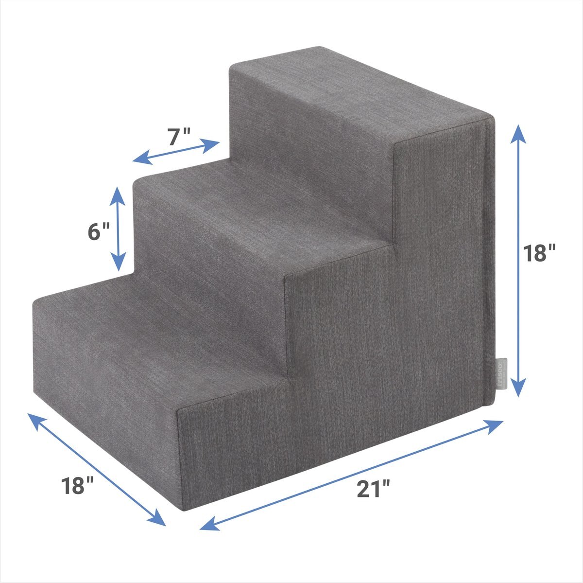 FRISCO Foam Step, Gray, 3-step - Chewy.com