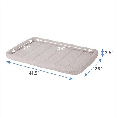 FRISCO Gray Basket Weave Dog Crate Mat, 42-in - Chewy.com