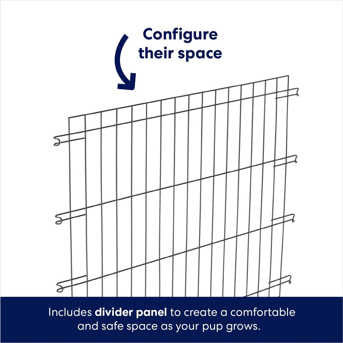 FRISCO Heavy Duty Enhanced Lock Double Door Fold & Carry Wire Dog Crate ...